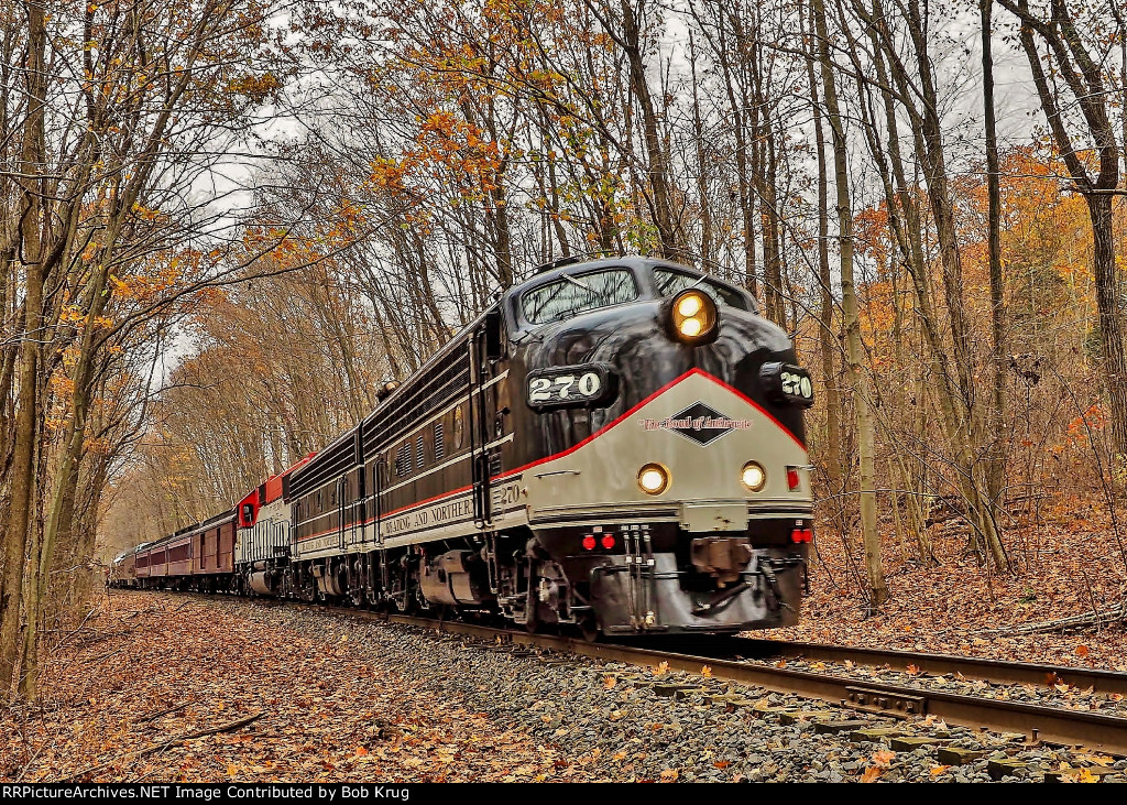 RBMN 270 leads a Jim Thorpe to North Reading fall colors excursion through the woods above Lake ...